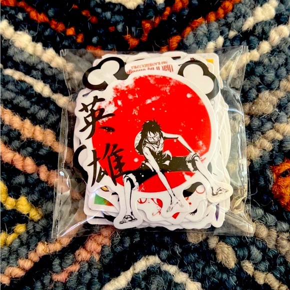 No Brand | Accessories | One Piece Sticker Set 5 Pcs Japanese Anime ...